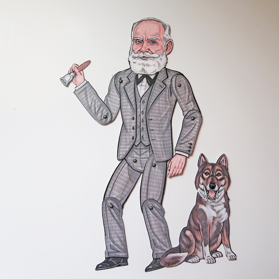 Ivan Pavlov Articulated Paper Doll | Etsy