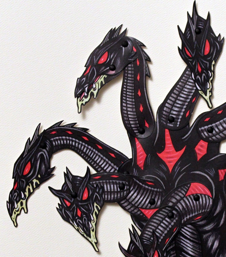 Hydra Articulated Paper Doll - Etsy