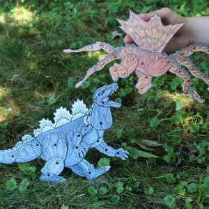 Godzilla Articulated Paper Doll - Etsy