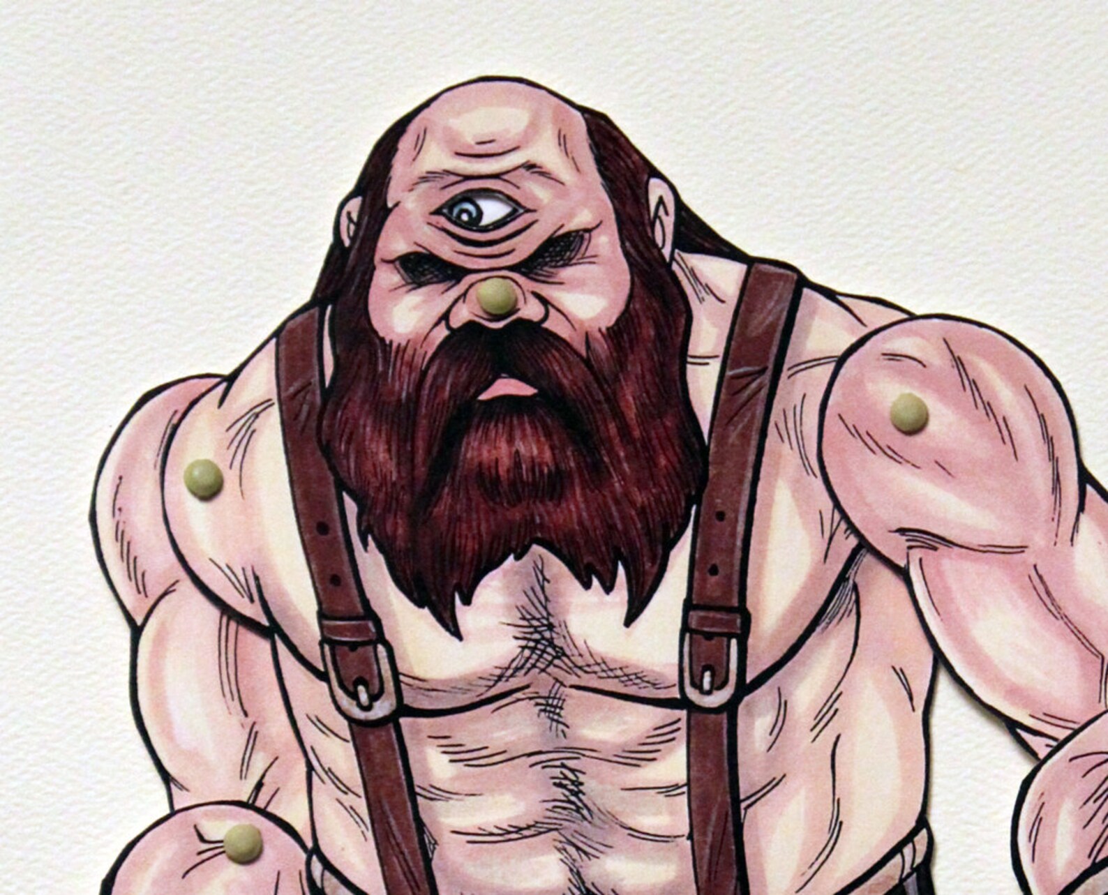 Cyclops Articulated Paper Doll | Etsy