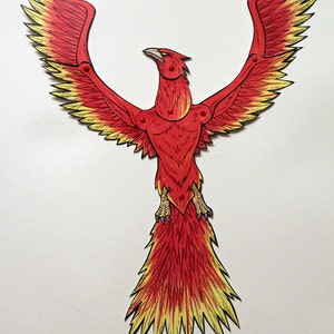 Phoenix Articulated Paper Doll - Etsy