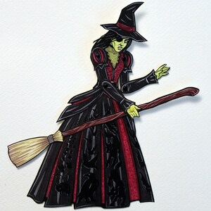 Wicked Witch of the West Articulated Paper Doll Wonderful Wizard of Oz ...