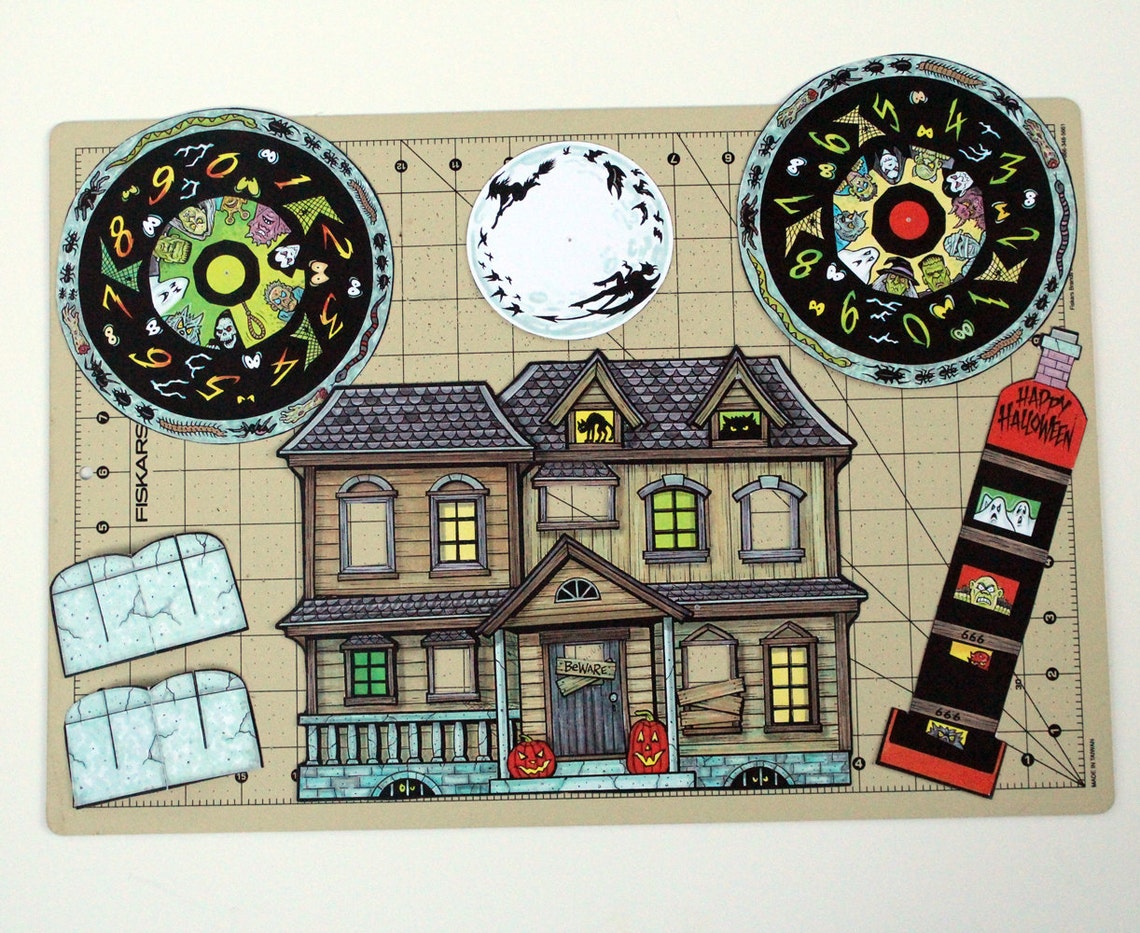 Halloween Countdown Advent Calendar Haunted House With - Etsy