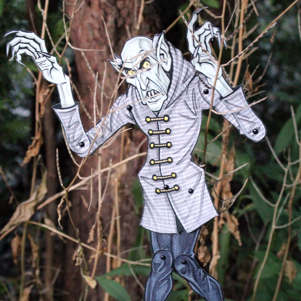 Nosferatu Count Orlok Vampire Articulated Paper Doll - Etsy UK