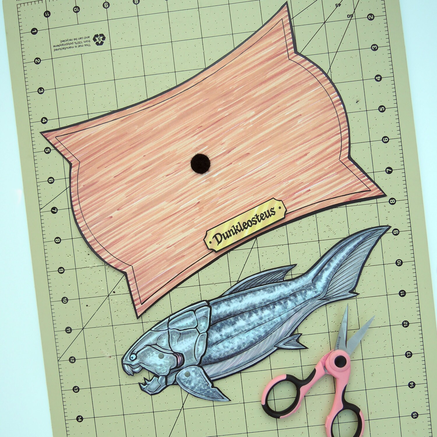 Dunkleosteus Prehistoric Paper Fish Mount - Etsy