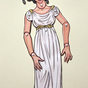 Gorgon Medusa Articulated Paper Doll - Etsy