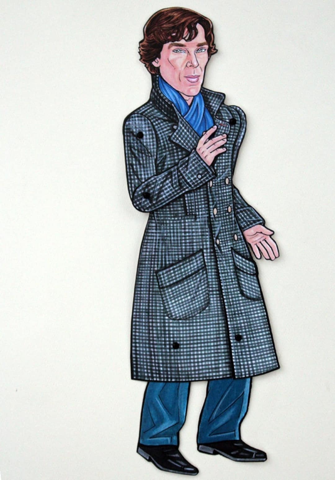 Sherlock Holmes Articulated Paper Doll - Etsy