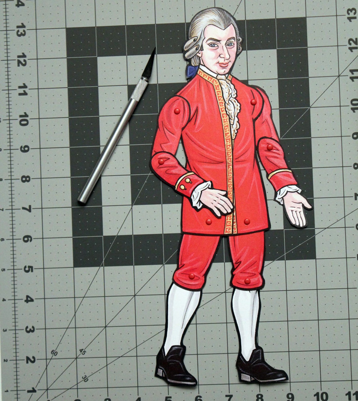 Wolfgang Amadeus Mozart Articulated Paper Doll - Etsy