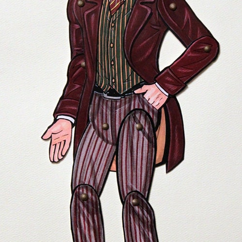 Edgar Allan Poe Articulated Paper Doll With 4 Mini Scenes - Etsy