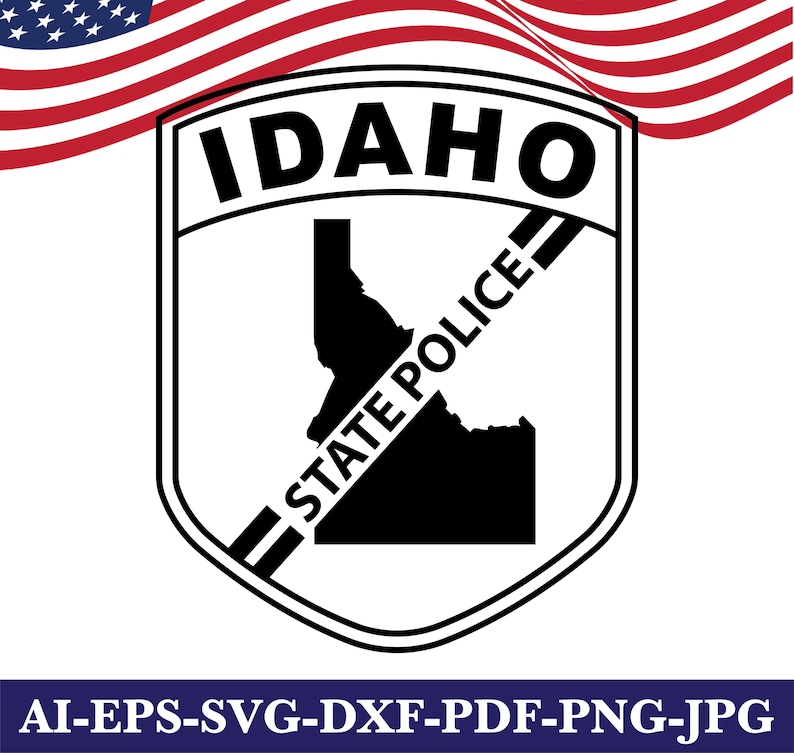 Idaho State Police Svg Vector Bundle, Idaho Police Insignia, Cricut ...