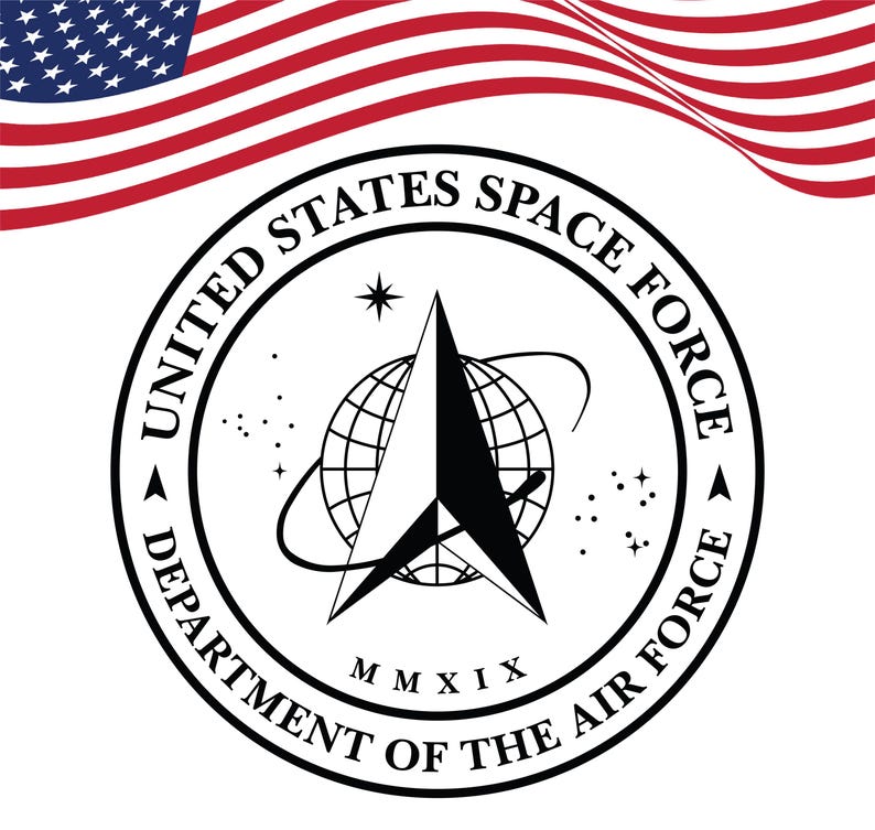 US Space Force, Vector, SVG, Dxf, PNG, Ai, Png and Jpeg, Cnc, Cut File ...