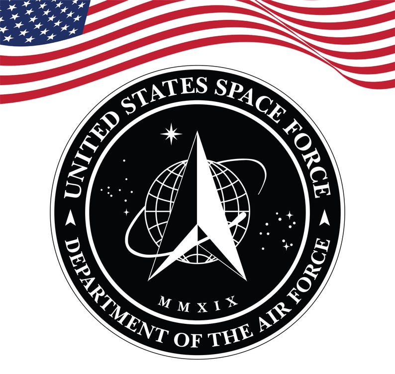 US Space Force, Vector, SVG, Dxf, PNG, Ai, Png and Jpeg, Cnc, Cut File ...