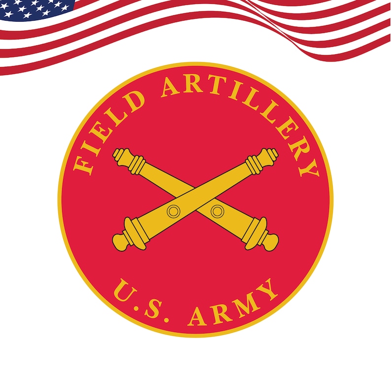 US Army Field Artillery Branch Plaque, Svg, Vector, Crest, Insignia ...