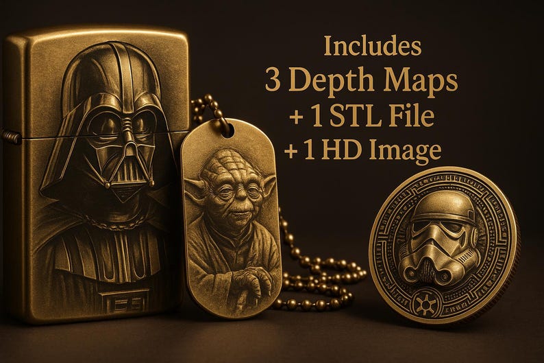 Dragon 3D Depth Maps 3× Coin Design 1 STL File HD Image Digital ...