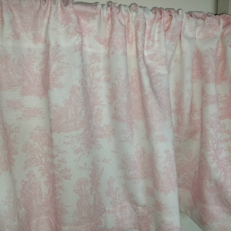 Pink Toile Curtains - Etsy