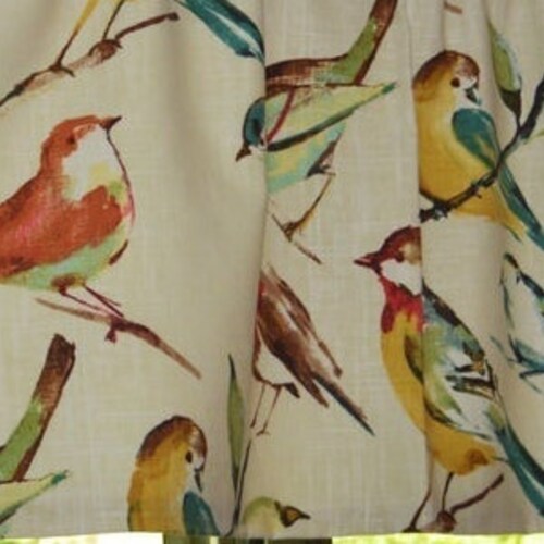 BEAUTIFUL BIRD CURTAINS Designer Window Panels Shower - Etsy