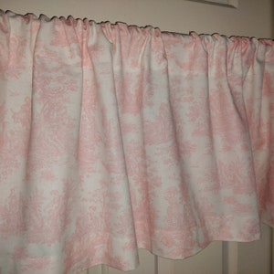 PINK WHITE TOILE Curtains- Designer Window Panels - Shower Curtain ...