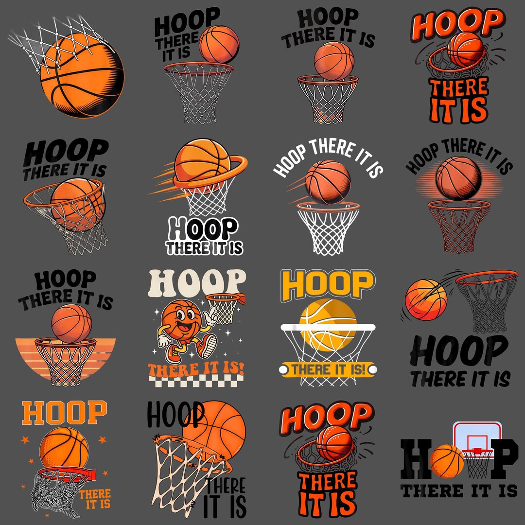 Hoop There It is PNG, Funny Basketball Lover Humor Clipart, Sports Meme ...
