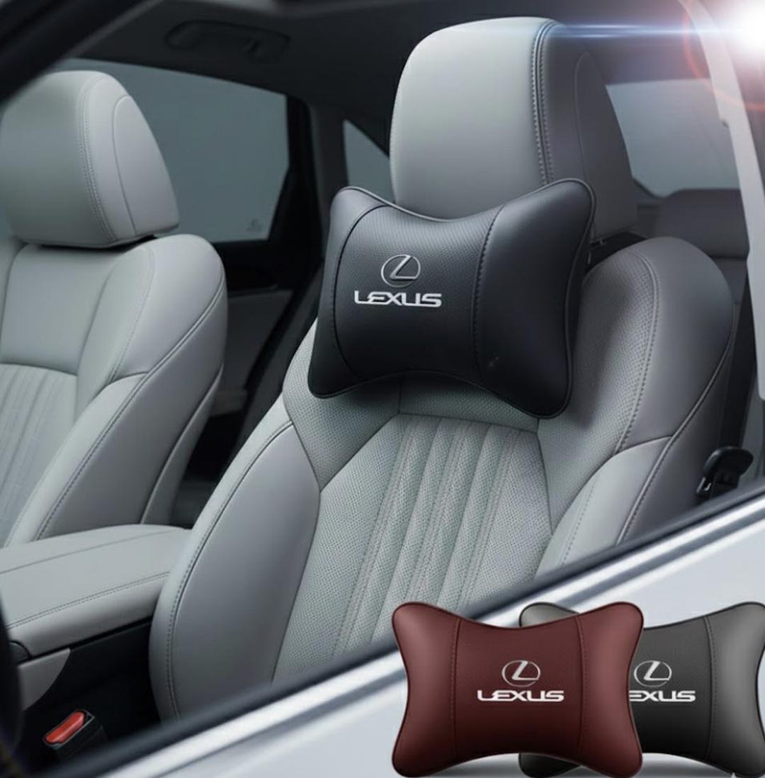 Leather Headrest for Lexus F-SPORT Car Seat | Neck Pillow - Etsy