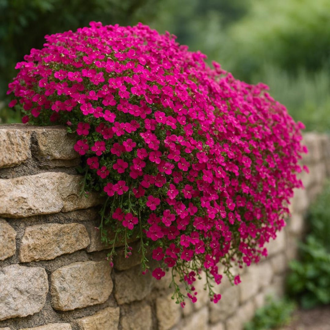 Aubrieta ‘cascade Red’ Seeds | Rockcress Ground Cover | Non-gmo | Rock ...