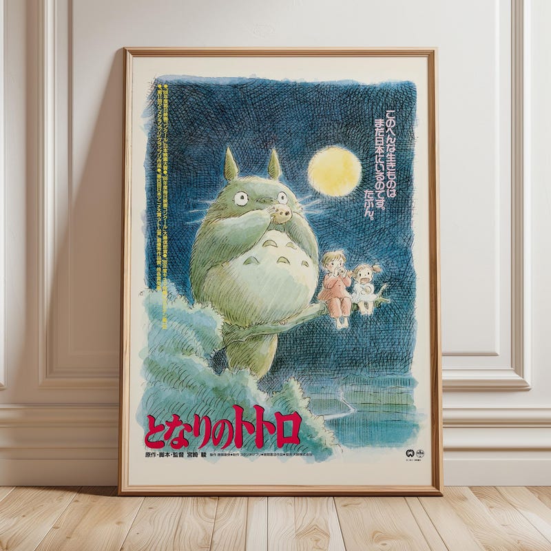 Totoro Aesthetic Poster - Etsy