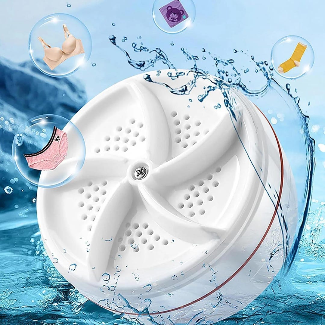 Mini Portable Turbine Washer – Ultrasonic USB Powered Laundry - Etsy