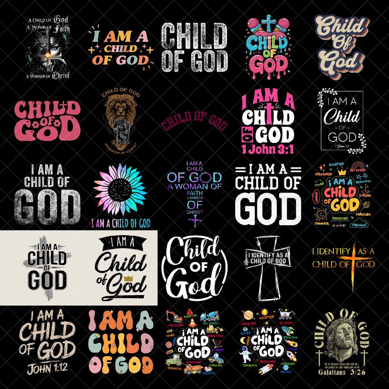 I Am a Child of God Clipart - Etsy