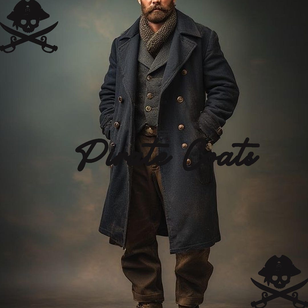 18th Century Frock Coat: Victorian Gothic Costume, Regency Black Wool ...