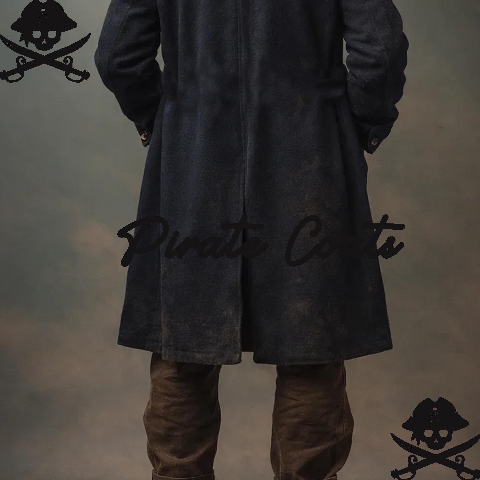 18th Century Frock Coat: Victorian Gothic Costume, Regency Black Wool ...