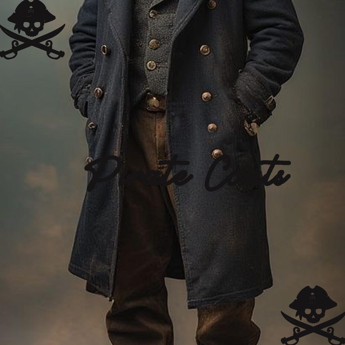 18th Century Frock Coat: Victorian Gothic Costume, Regency Black Wool ...