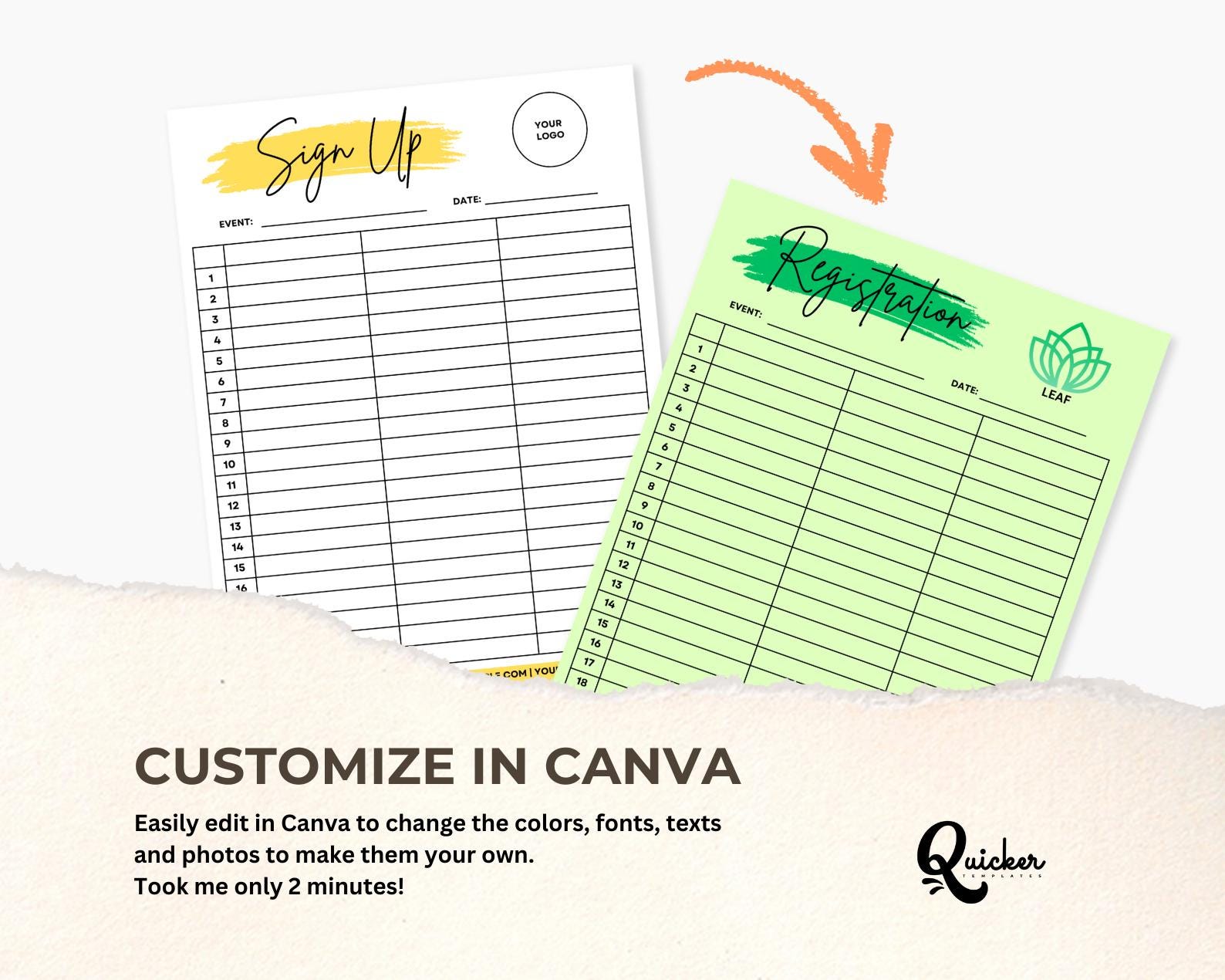 Editable Sign up Sheet Template, Printable Sign up Template, Party Sign ...