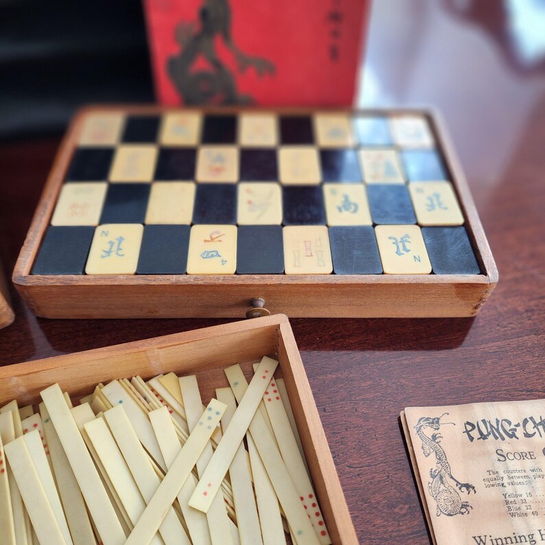Antique Mah-jongg Pung-chow Complete Set (c.1923–25) - Etsy