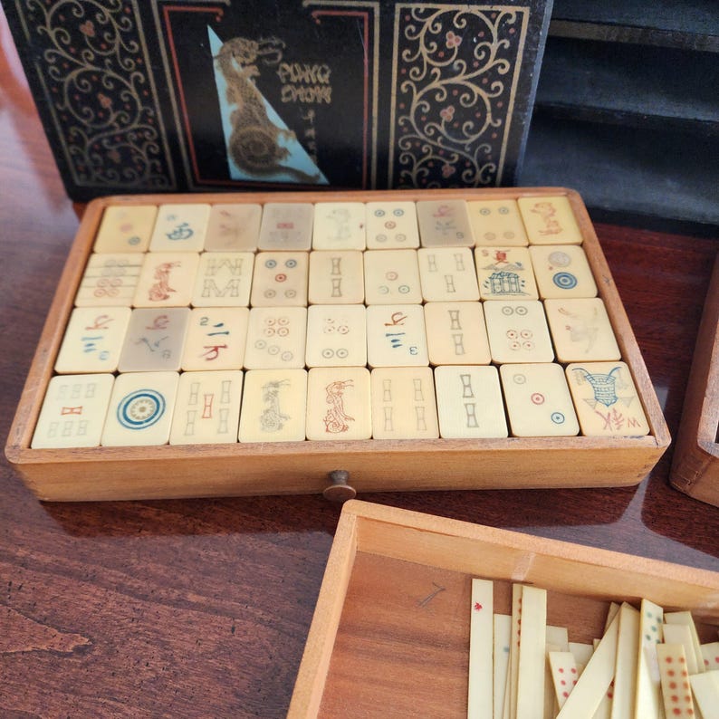 Antique Mah-jongg Pung-chow Complete Set (c.1923–25) - Etsy