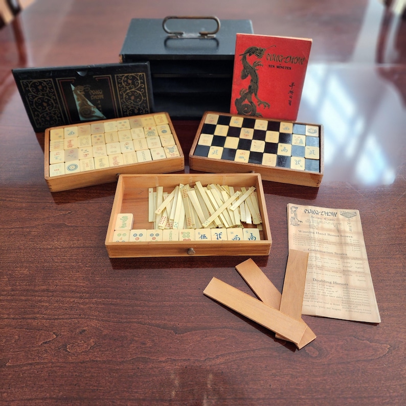 Antique Mah-jongg Pung-chow Complete Set (c.1923–25) - Etsy