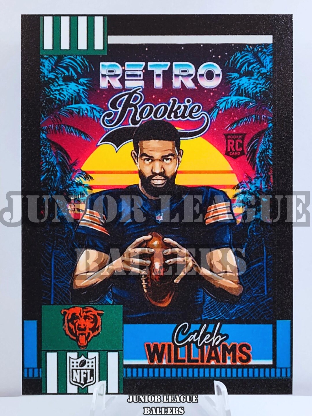 CALEB WILLIAMS Rookie QB Bears Custom Art Card by Junior League Ballers ...