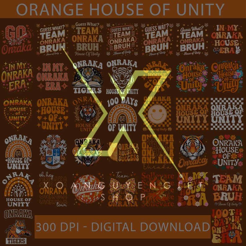 35+ ONRAKA House of Unity Png Bundle, Back to School Png, College ...