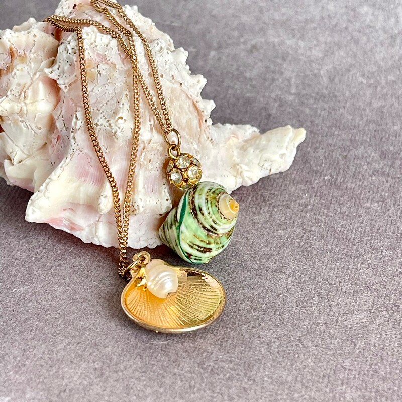 Green Seashells - Etsy