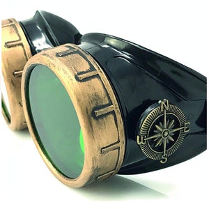 Steampunk Goggles-rave Glasses Victorian Style With Compass Design ...