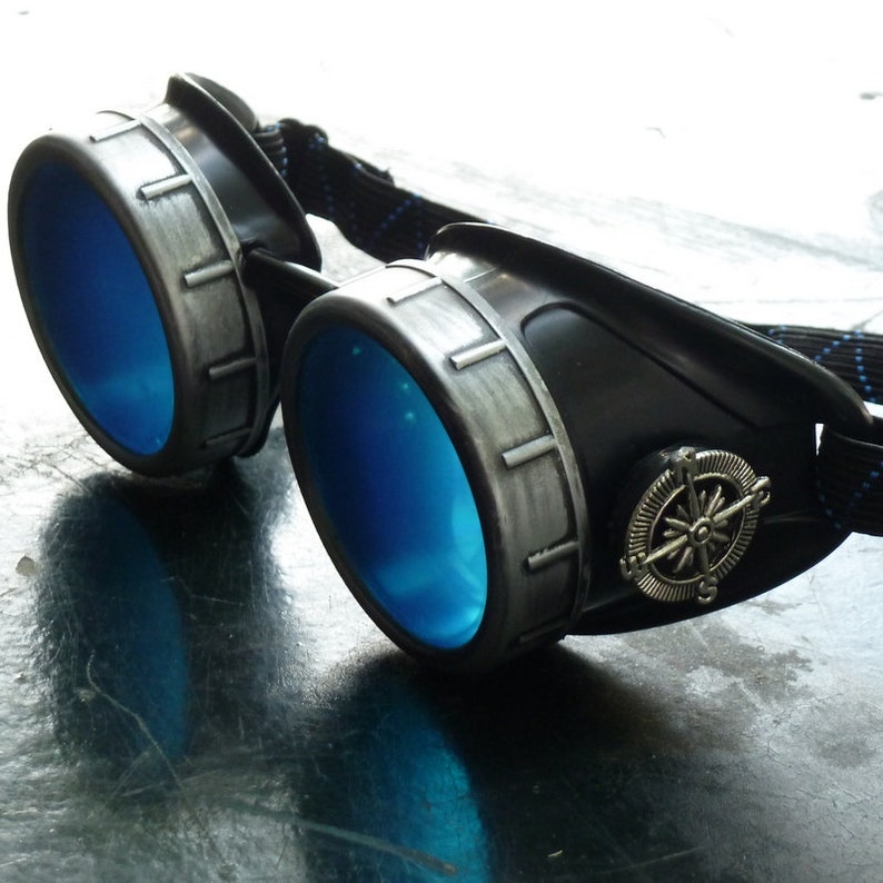 Victorian Steampunk Goggles Aviator Victorian Welding Biker Eye Cup ...