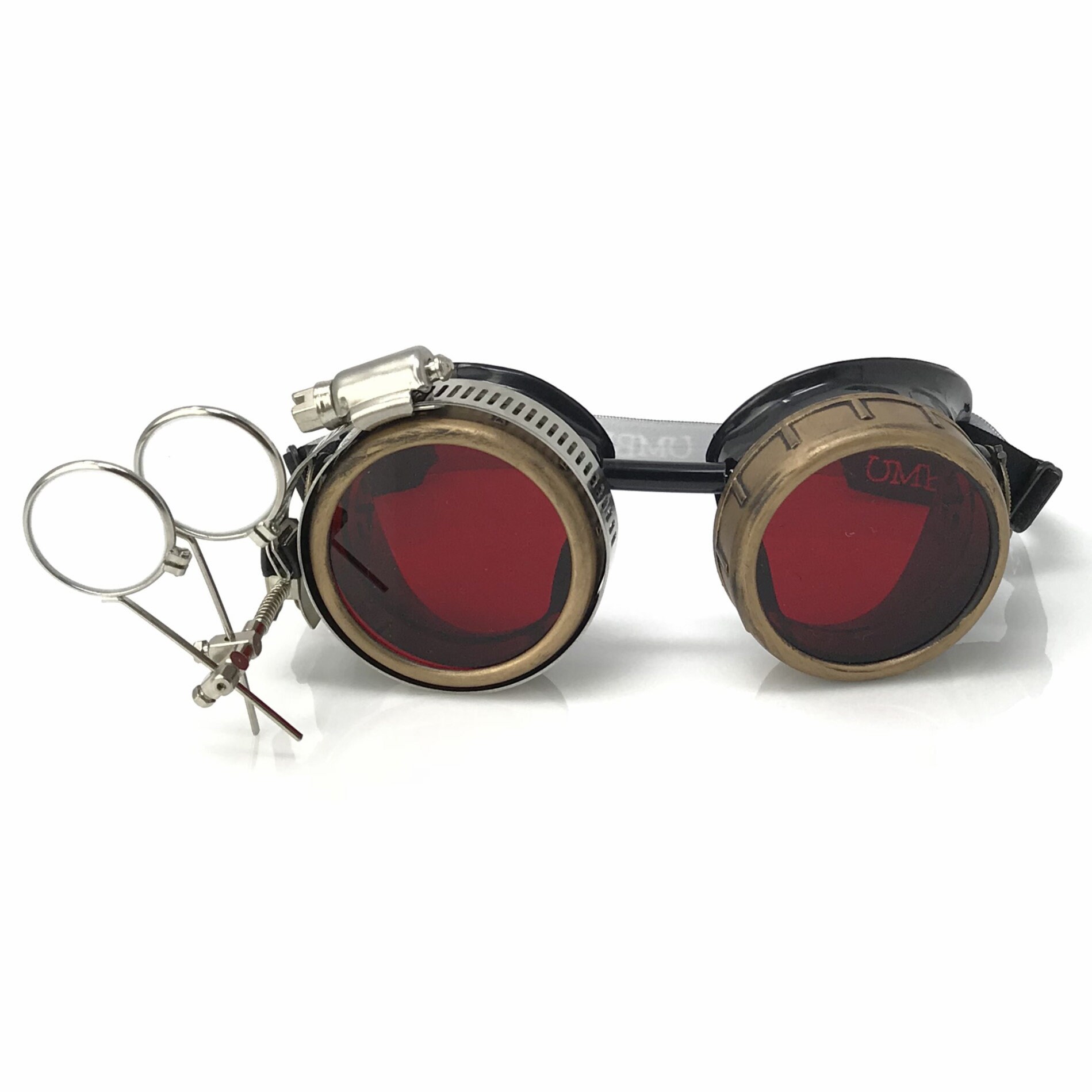 Unique Steampunk Goggles-rave Glasses Victorian Style With Compass ...