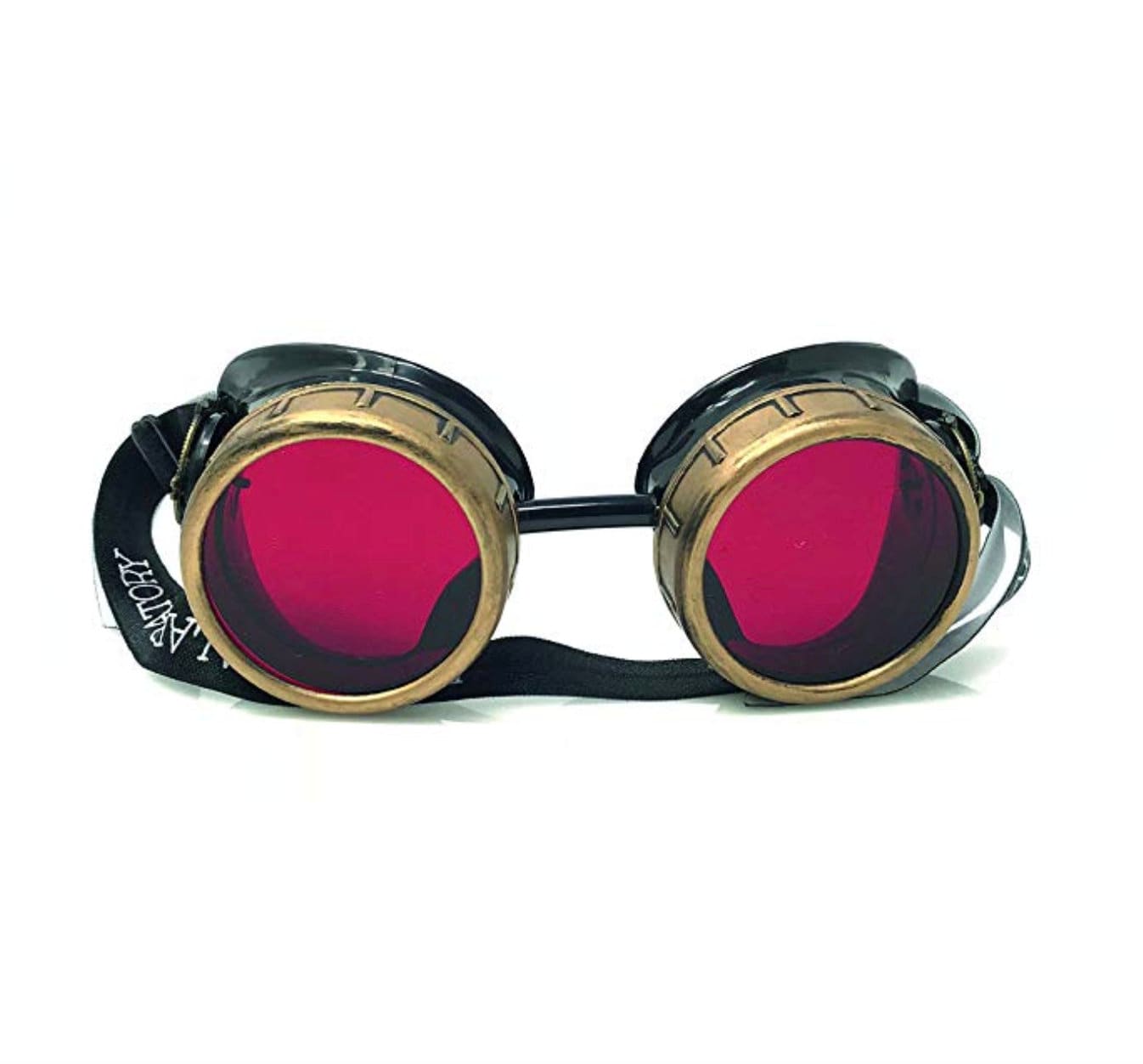 Red Steampunk Goggles-rave Glasses Victorian Style With | Etsy