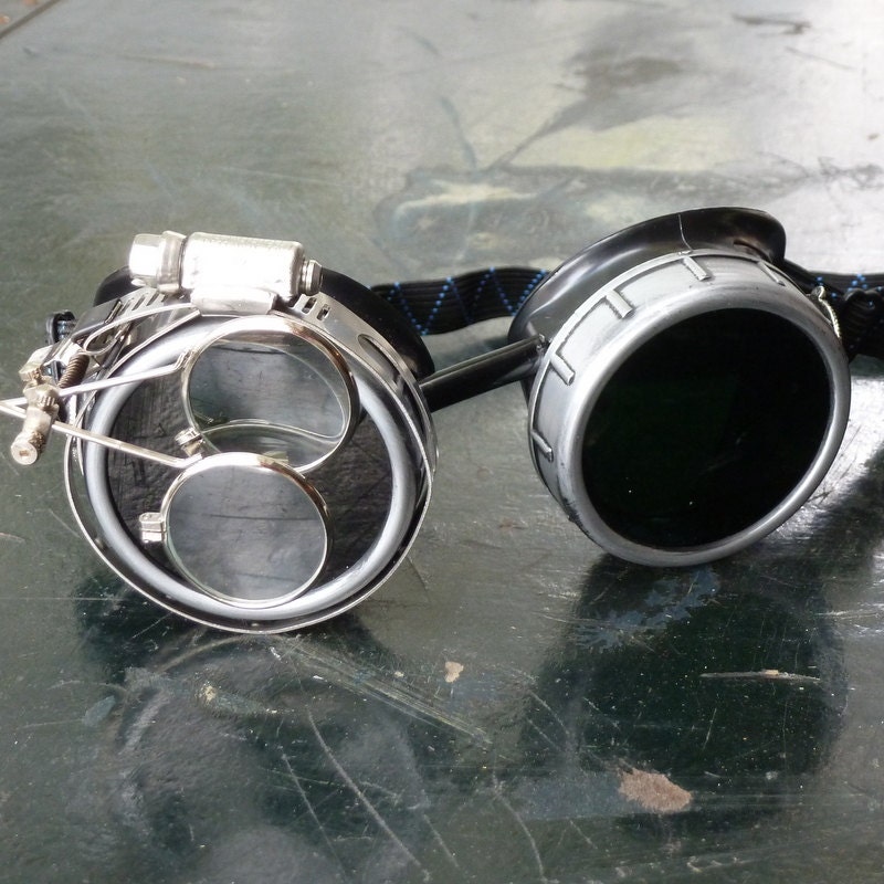 Victorian Steampunk Goggles Aviator Victorian Welding Biker Eye Cup ...