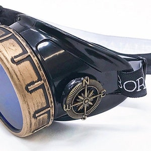 Special Steampunk Goggles-rave Glasses Victorian Style With Compass ...