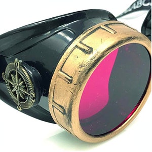 Steampunk Goggles-rave Glasses Victorian Style With Compass Design ...