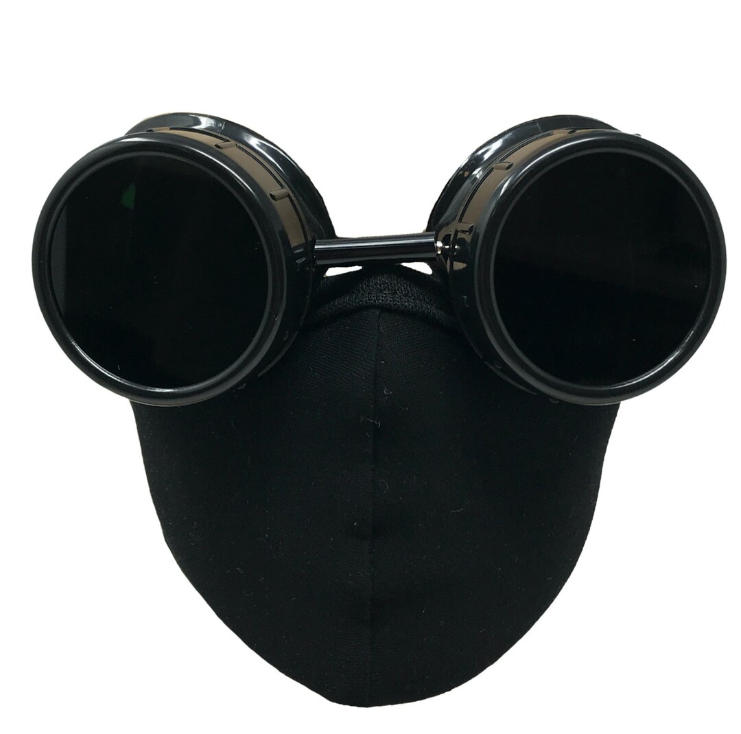 Gothic Biker Goth Mask Black Washable Reusable Cloth Black Men Women ...