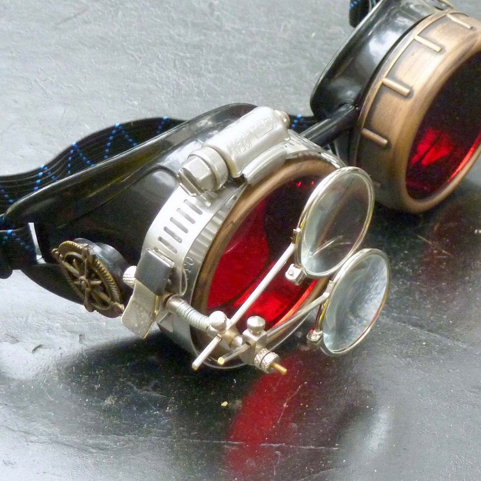 Steampunk Goggles-Rave Glasses Victorian Style with Compass | Etsy