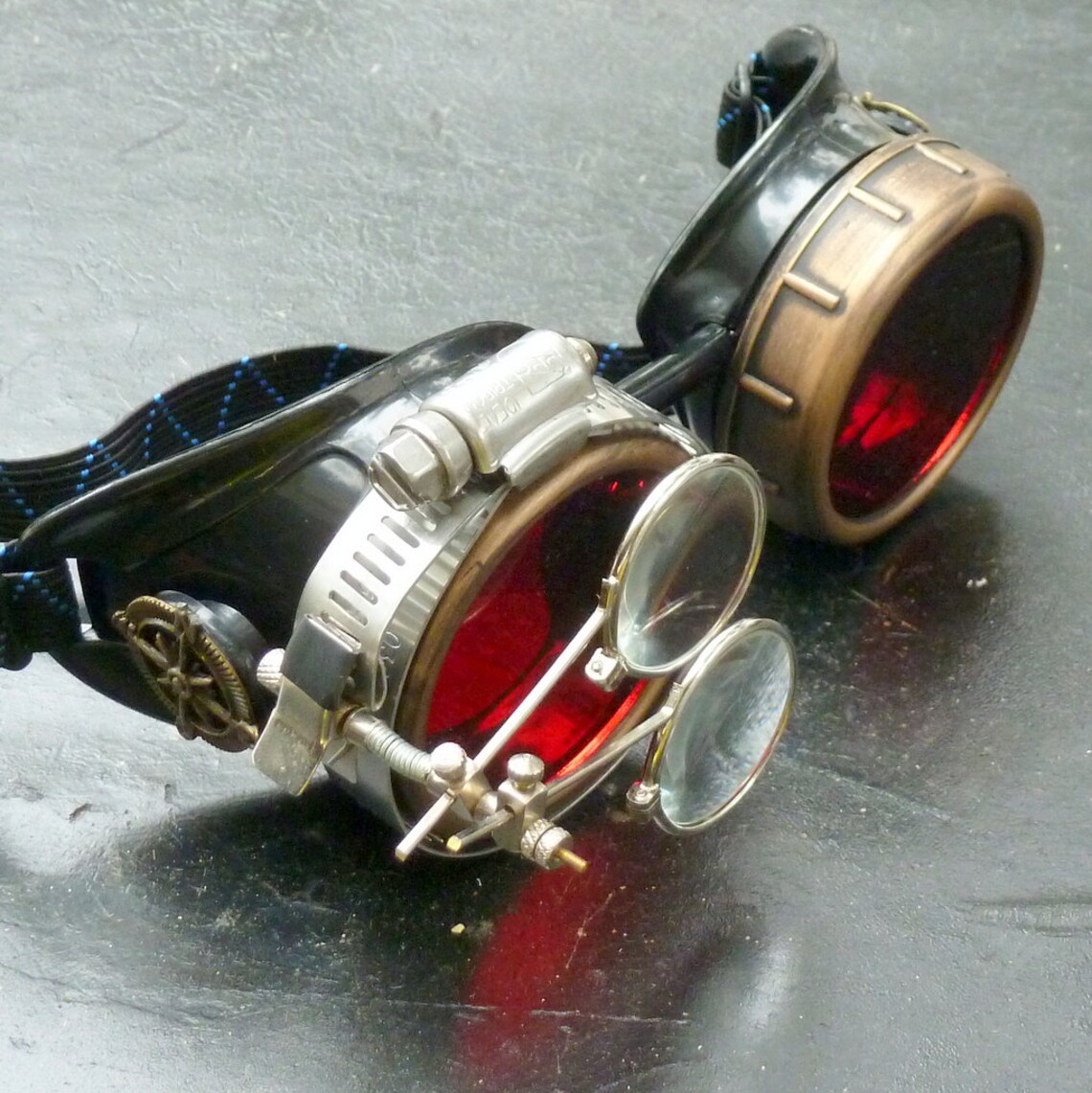 Unique Steampunk Goggles-rave Glasses Victorian Style With Compass ...