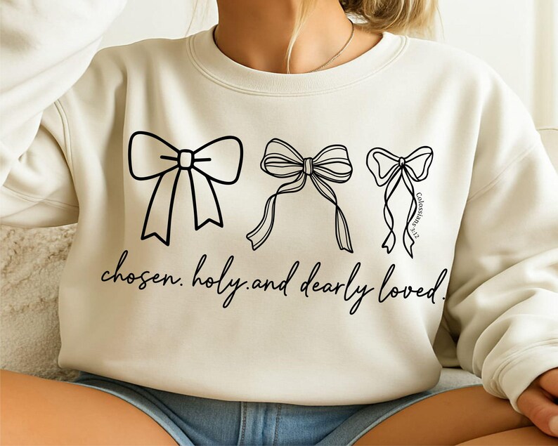 Minimalist Christian Bow Svg Png, Bible Verse Shirt Svg, Coquette ...