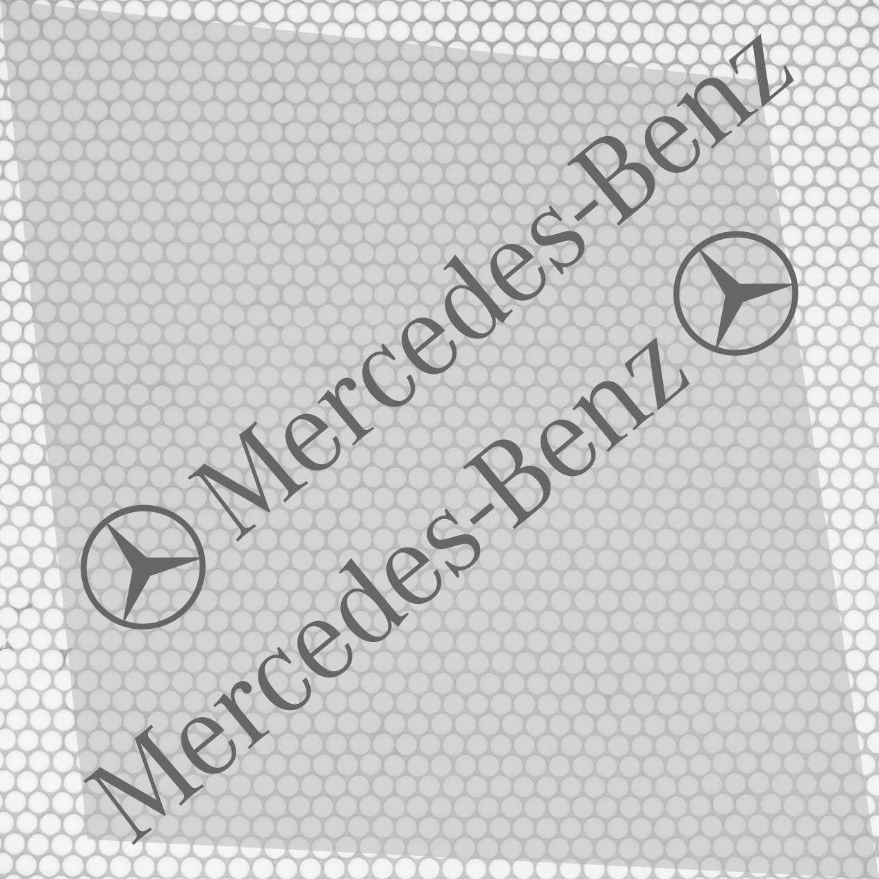 Set Mercedes Logo Decal Sticker Sport Racing Stripes Emblem | Mercedes ...