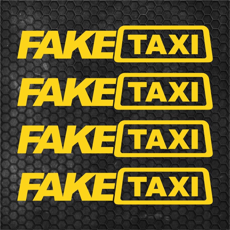 Fake Taxi Sticker for Car - Etsy